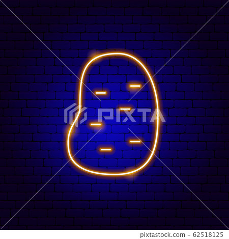 Potato Neon Sign - Stock Illustration [62518125] - PIXTA