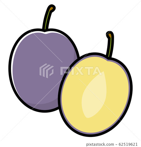 Prune cartoon - Stock Illustration [62519621] - PIXTA