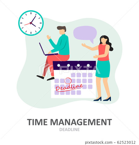 Deadline. Time management, effective time - Stock Illustration ...