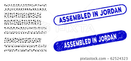 Oval Collage Barcode with Scratched Assembled... - Stock Illustration ...