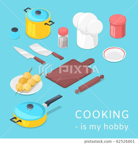 Cooking utensils and food background vector... - Stock Illustration ...