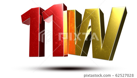 11W 3d. - Stock Illustration [62527028] - PIXTA