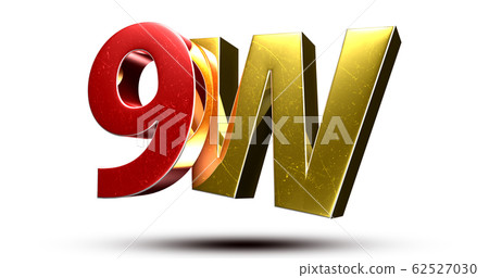 9W 3d. - Stock Illustration [62527030] - PIXTA