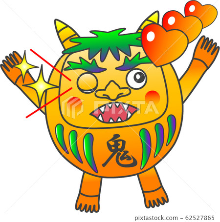 Dharma-shaped orange demon: 012 - Stock Illustration [62527865] - PIXTA