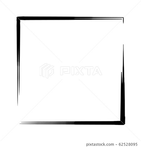 Frame border square ink - Stock Illustration [62528095] - PIXTA