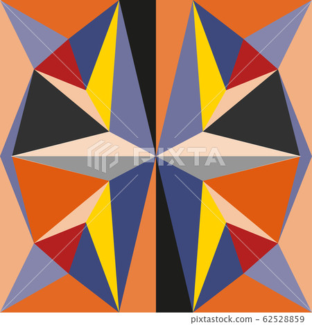 Seamless geometric pattern in pop art design. - Stock Illustration ...