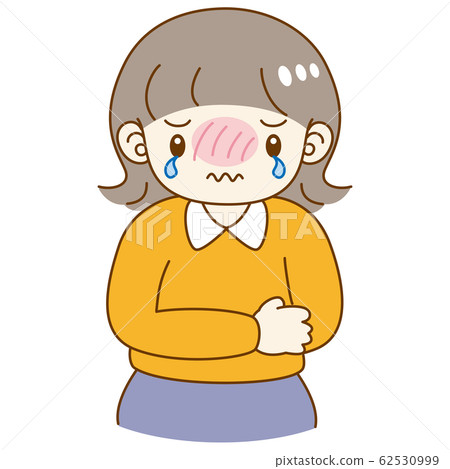 Cry, girl, red face, cute - Stock Illustration [62530999] - PIXTA