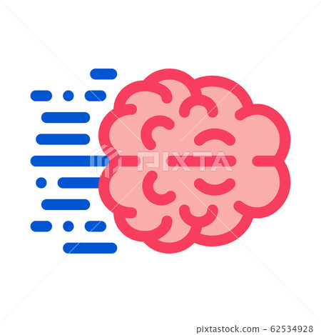 Fast Think Brain Icon Vector Outline Illustration-插圖素材 [62534928] - PIXTA圖庫