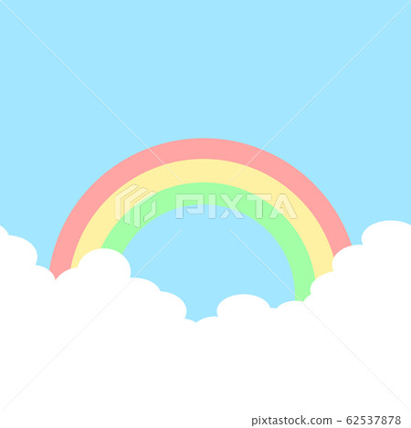 Cloud background square rainbow - Stock Illustration [62537878] - PIXTA
