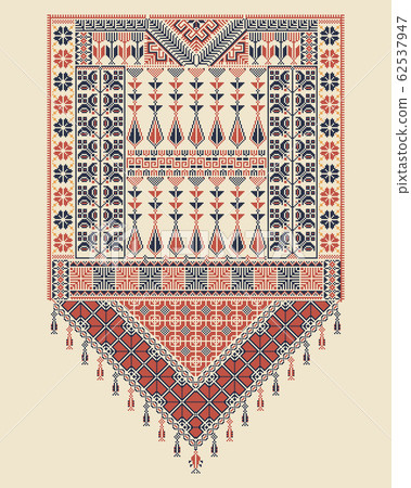 Palestinian tatreez, vector - Stock Illustration [62537947] - PIXTA