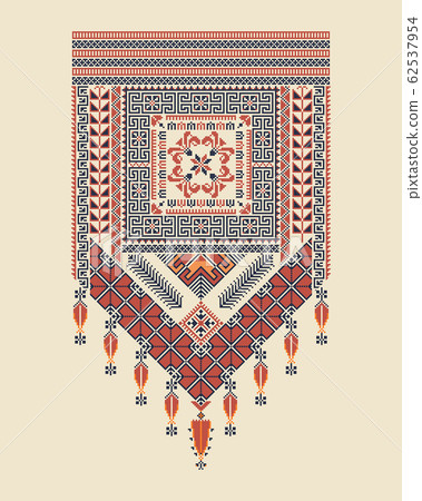 Palestinian tatreez, vector - Stock Illustration [62537954] - PIXTA