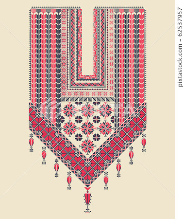 Palestinian tatreez, vector - Stock Illustration [62537957] - PIXTA