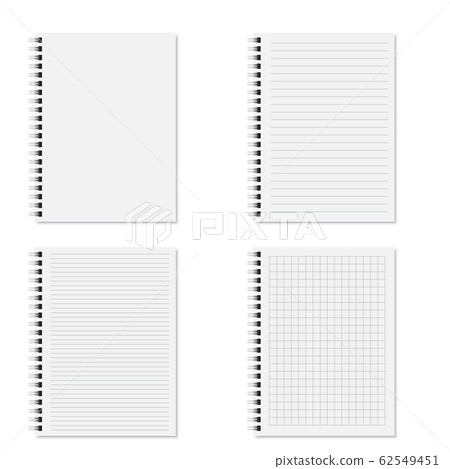 Set of spiral notebook templates. Vector - Stock Illustration [62549451 ...