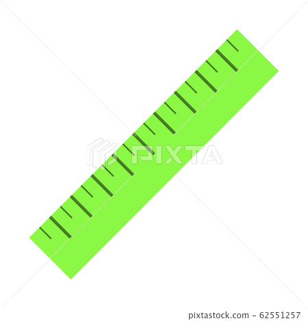 Vector simple icon of ruler. Modern concept - Stock Illustration ...