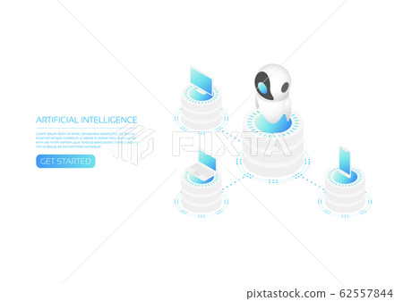 Ai technology isometric - Stock Illustration [62557844] - PIXTA