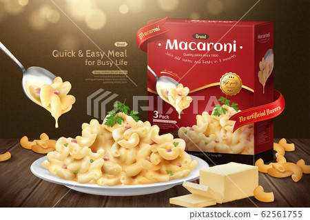 Delicious macaroni ads - Stock Illustration [62561755] - PIXTA