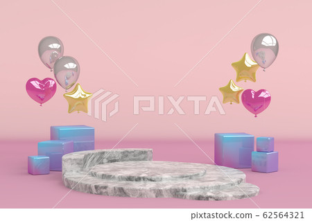 3d geometric scene - Stock Illustration [62564321] - PIXTA
