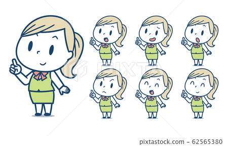 OL character set cartoon style - Stock Illustration [62565380] - PIXTA