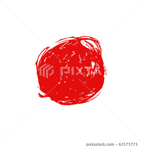 Red brush stroke circle illustration - Stock Illustration [62573773 ...