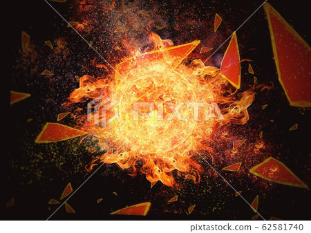 Abstract circular flame - Stock Illustration [62581740] - PIXTA