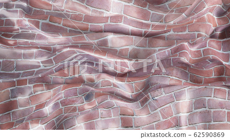 3D Illustration Soft Brick Wall Texture - Stock Illustration [62590869 ...