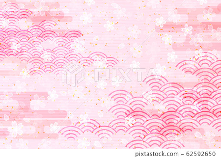 Sakura spring flower background - Stock Illustration [62592650] - PIXTA