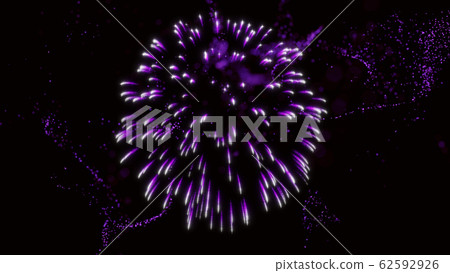 Purple firework and particles abstract background. - Stock Illustration ...