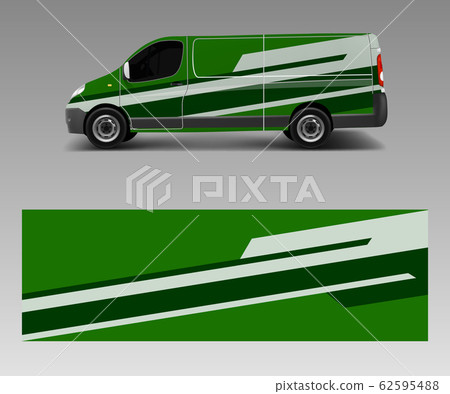 modern simple design for van graphics vinyl wrap-插圖素材 [62595488] - PIXTA圖庫