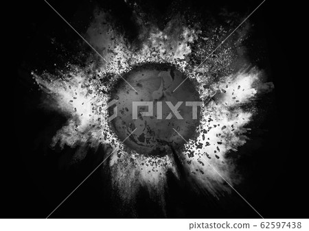Exploding abstract sphere - Stock Illustration [62597438] - PIXTA