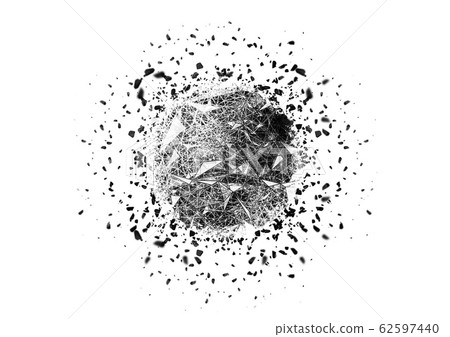 Exploding abstract sphere - Stock Illustration [62597440] - PIXTA