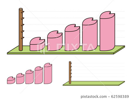Sakura type graph - Stock Illustration [62598389] - PIXTA
