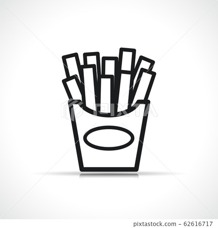 Vector fries symbol icon design - Stock Illustration [62616717] - PIXTA