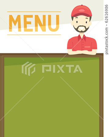 Man Menu Board Illustration - Stock Illustration [62616986] - PIXTA