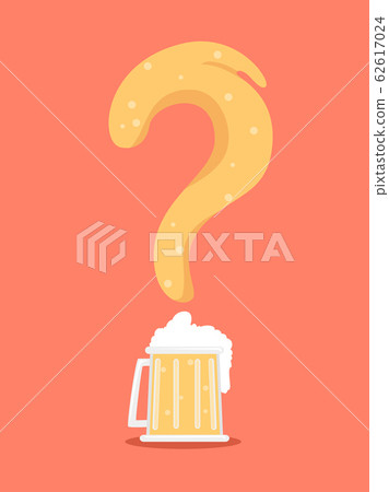 Question Mark Beer Illustration - Stock Illustration [62617024] - PIXTA