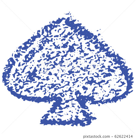 Hand-painted crayons spade - Stock Illustration [62622414] - PIXTA