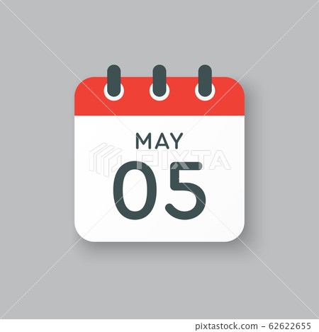 Calendar day 5 May, days of the year - Stock Illustration [62622655 ...
