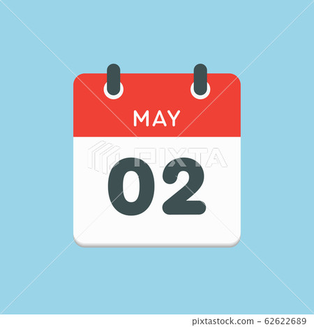 Calendar day 2 May, days of the year - Stock Illustration [62622689 ...