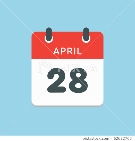 Calendar day 28 April, days of the year - Stock Illustration [62622703 ...