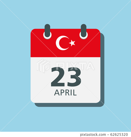 Independence Day Turkey 23 April, days of the year - Stock Illustration ...