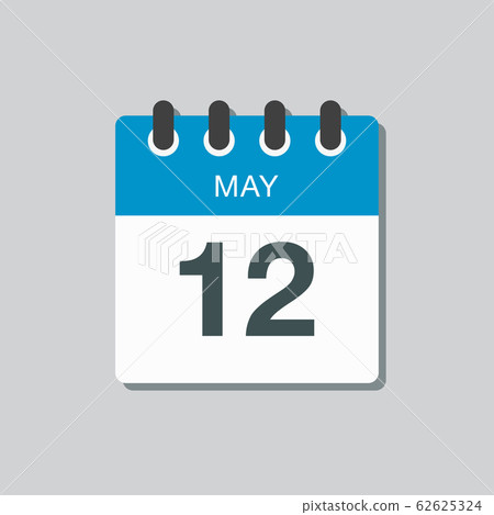 Calendar day 12 May, days of the year - Stock Illustration [62625324 ...