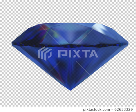Blue faceted diamond. Isolated background.. - Stock Illustration ...