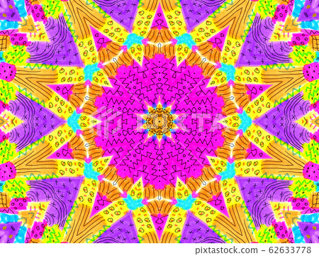 Bright abstract colorful pattern - Stock Illustration [62633778] - PIXTA