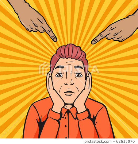 Pop art man guilty thief or robber with... - Stock Illustration ...