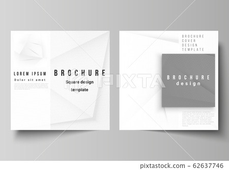Vector layout of two square covers design... - Stock Illustration ...