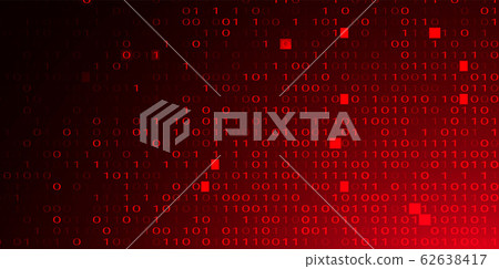 Abstract Red Background with Binary Code.... - Stock Illustration ...