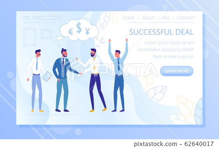 Successful Deal or Agreement Conclusion Scene. - Stock Illustration ...