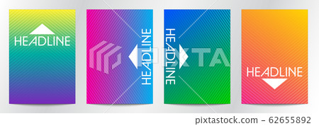 Abstract Line Gradient Color for Book Cover - Stock Illustration ...