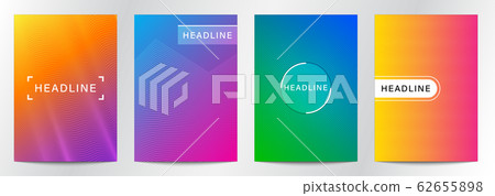 Abstract Line Gradient Color for Book Cover - Stock Illustration ...