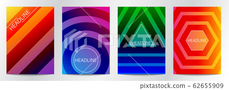 Abstract Gradient Color for Book Cover Brochure - Stock Illustration ...