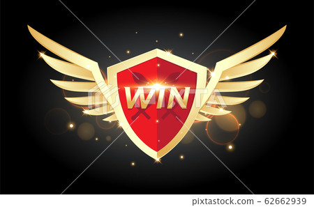 The Winner Golden Badge. Vector Illustration - Stock Illustration ...